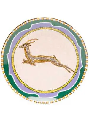 La DoubleJ Doe-mosaic Porcelain Plate - Pink
