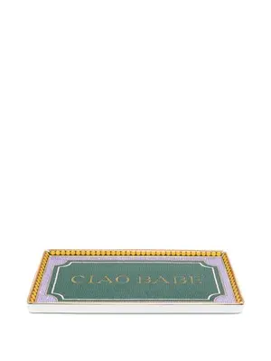 La DoubleJ Ciao Babe Mosaic Porcelain Tray