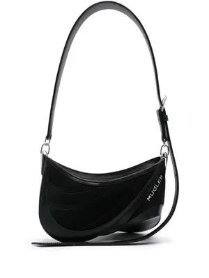MUGLER Spiral Curve 01 Shoulder Bag - Black
