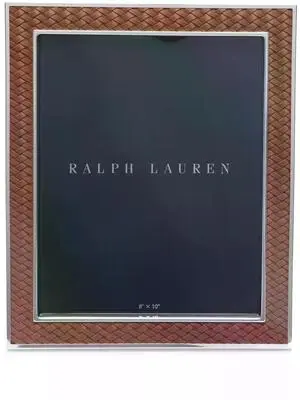 Ralph Lauren Brockton Leather Photo Frame - Brown