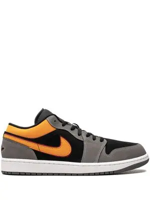 JORDAN Air 1 Low Vivid Orange Sneakers - Black