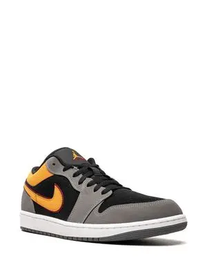 JORDAN Air 1 Low Vivid Orange Sneakers - Black