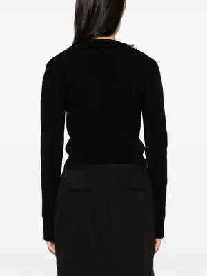 Alessandra Rich Ribbed-knit Cardigan