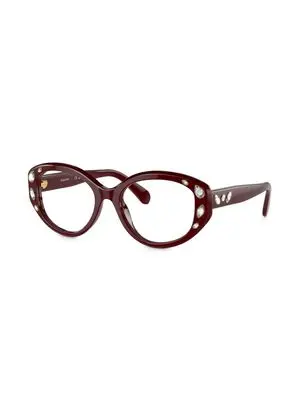 SWAROVSKI Crystal-embellished Oval Eyeglasses