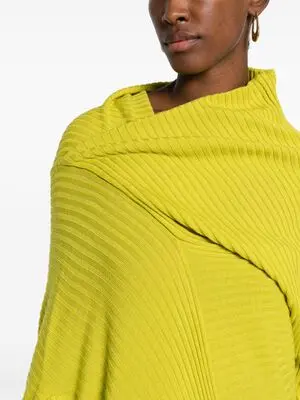 MARQUES' ALMEIDA Draped Merino Wool Midi Dress