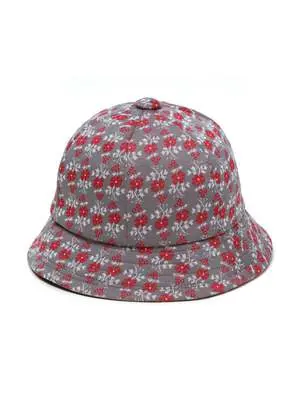 Needles Logo-embroidered Floral Bucket Hat - Grey
