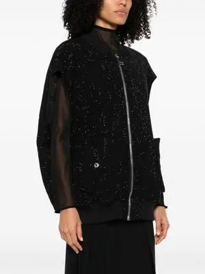 Khrisjoy Rhinestone-embellished Padded Gilet
