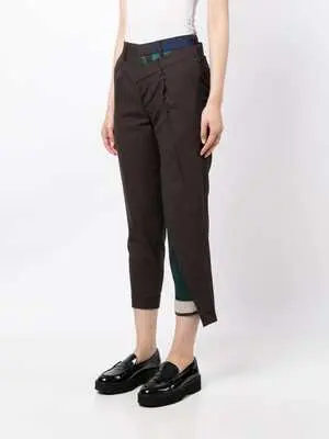 Kolor High-waisted Cropped Trousers