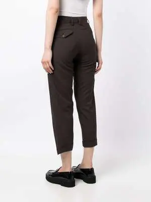 Kolor High-waisted Cropped Trousers