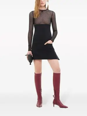COURREGES Lace Panelled Minidress
