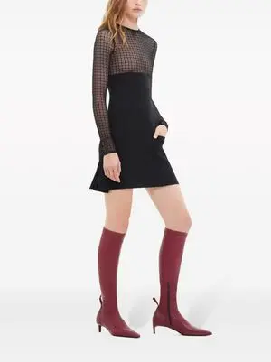 COURREGES Lace Panelled Minidress