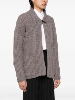 FORME D'EXPRESSION Chunky-knit Virgin Wool Cardigan