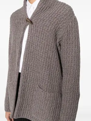 FORME D'EXPRESSION Chunky-knit Virgin Wool Cardigan