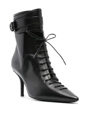 Philosophy Di Lorenzo Serafini 100mm Leather Ankle Boots - Black