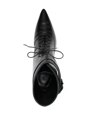 Philosophy Di Lorenzo Serafini 100mm Leather Ankle Boots - Black