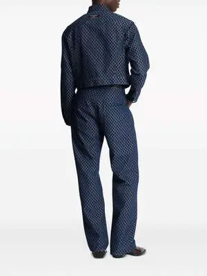 Balmain Monogram-jacquard Denim Jacket