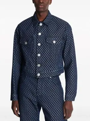Balmain Monogram-jacquard Denim Jacket