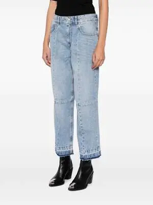 Isabel Marant Étoile Norela Patchwork Cropped Jeans