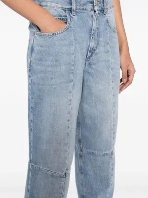 Isabel Marant Étoile Norela Patchwork Cropped Jeans