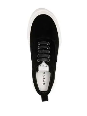Eytys Mother Ii Suede Sneakers - Black