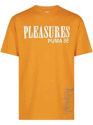 PUMA X Pleasures Typo Cotton T-shirt - Orange