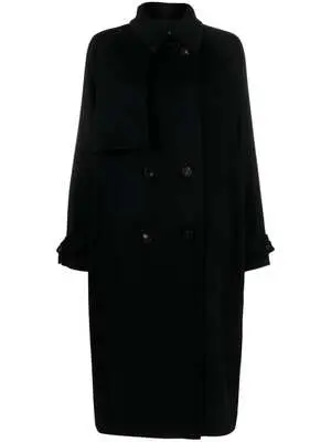Alberto Biani Double-breasted Virgin Wool Coat