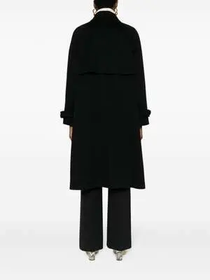 Alberto Biani Double-breasted Virgin Wool Coat
