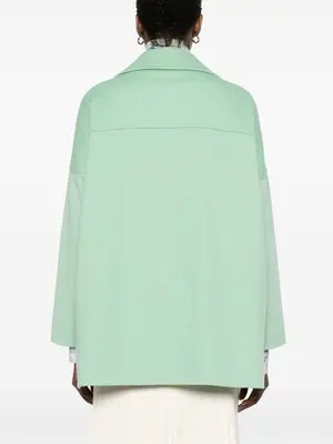 Alberto Biani Double-breasted Virgin Wool Coat