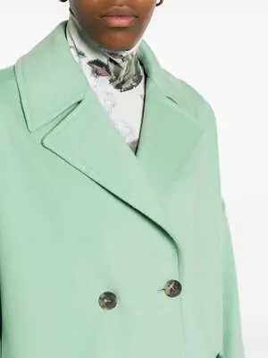 Alberto Biani Double-breasted Virgin Wool Coat
