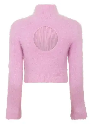 Rabanne Cut-out Detail Cropped Jumper
