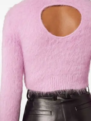 Rabanne Cut-out Detail Cropped Jumper