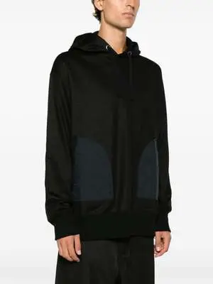 Junya Watanabe Cotton Hoodie With Ripstop Panels