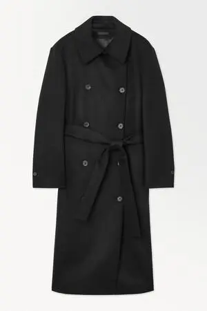 Cos Recycled Cashmere Trench Coat