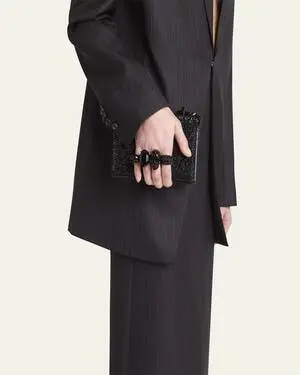 Alexander McQueen Mini Skull Jewel Chain Shoulder Bag