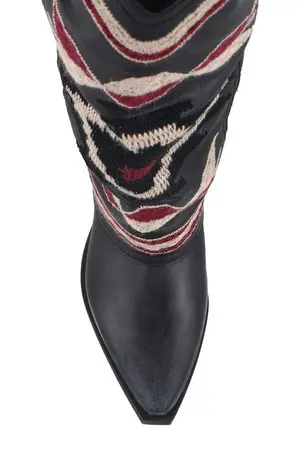 ZIGI Azra Western Boots - Black Leather