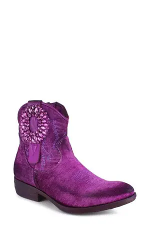 ZIGI Edith Velvet Western Boots - Purple Velvet
