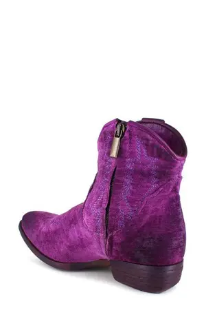 ZIGI Edith Velvet Western Boots - Purple Velvet