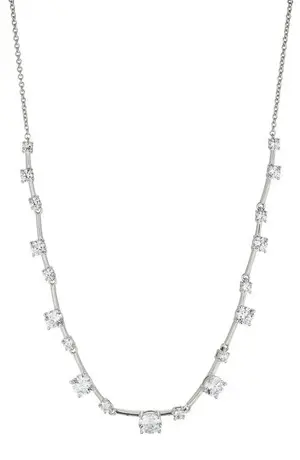 Nadri Evelyn Frontal Necklace - Rhodium