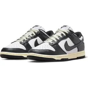 Nike Dunk Low Premium Sneakers - White/ Black/ Coconut Milk