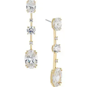 Nadri Evelyn Cubic Zirconia Drop Earrings - Gold