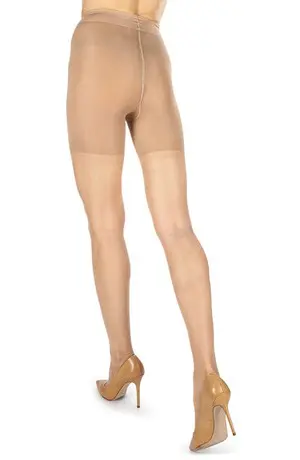 MEMOI Ultra Transparent Tights - Light-beige