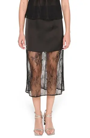 WAYF X Jourdan Sloane Kate Ruched Midi Skirt