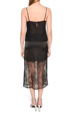 WAYF X Jourdan Sloane Kate Ruched Midi Skirt