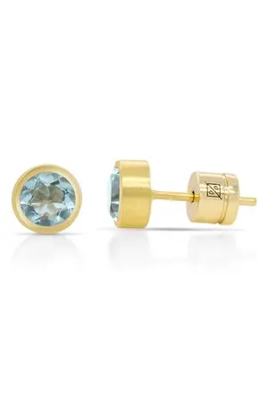 DEAN DAVIDSON Signature Small Knockout Stud Earrings - Blue Topaz/ Gold
