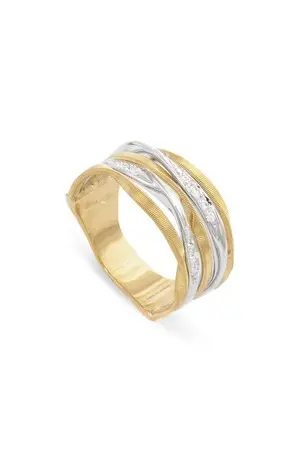 Marco Bicego Marrakech Diamond Stack Ring - Yellow Gold