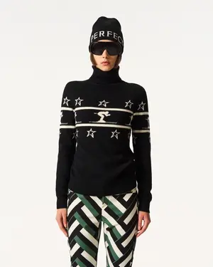 Perfect Moment Little Skier Merino Wool Sweater