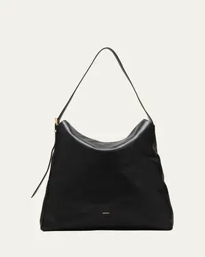 WANDLER Marli Leather Tote Bag - Black Crust