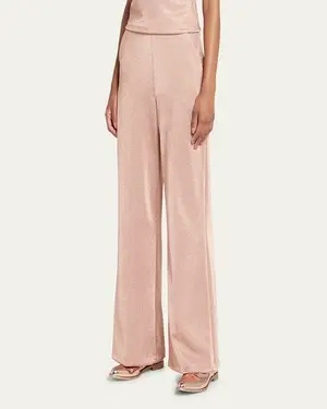 Giorgio Armani Lurex Bonded Jersey Trousers