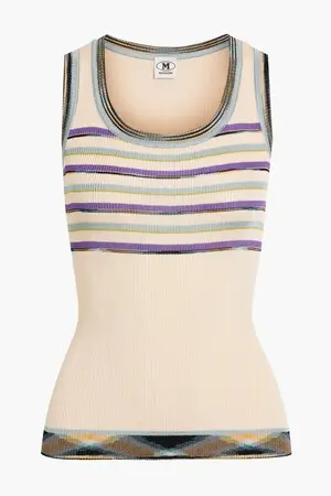 Missoni Striped Crochet-knit Tank