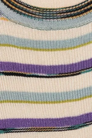 Missoni Striped Crochet-knit Tank